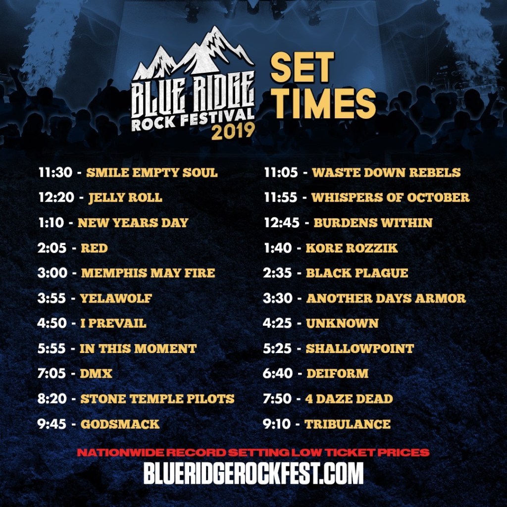 Blue Ridge Rock Festival returns!!! 9/7-9/8 – RockView Live